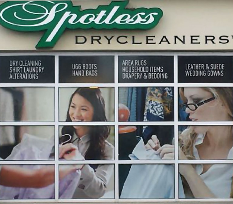 Spotless Dry Cleaners | KD Sign Systems Inc.